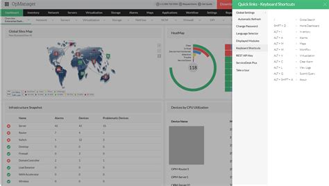 Configure Client Settings Opmanager Help