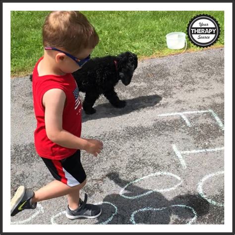 Sidewalk Chalk Obstacle Course Movement And Learning Your Therapy