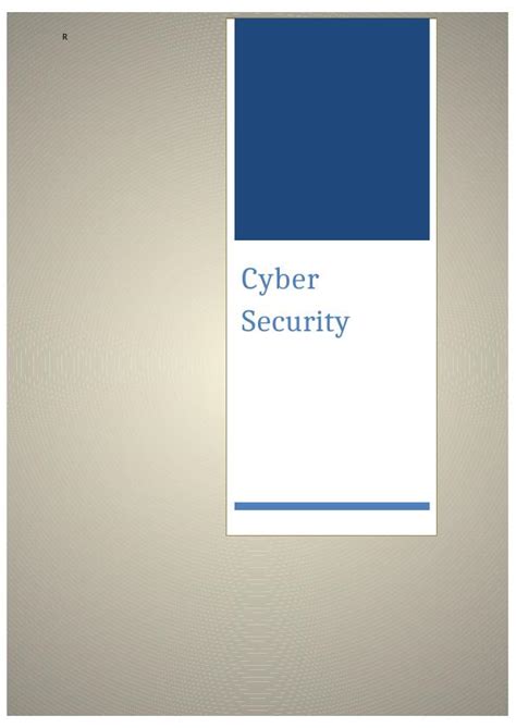 Cyber security : Assignment PDF
