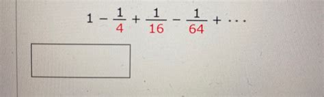 Solved Determine Whether The Infinite Geometric Series Is