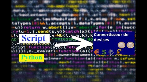 script python pour convertir des devises argent euro dollard