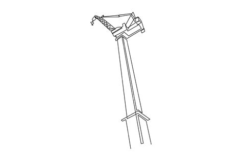 Concept Doutils De Construction De Dessin Au Trait Continu