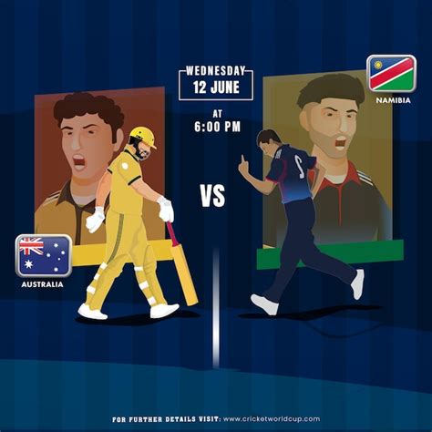 Premium Vector Icc Mens T20 World Cup 2024 Cricket Match Between