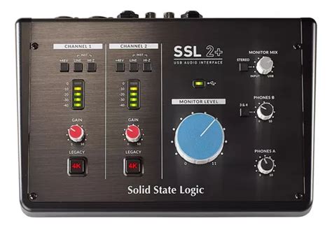 Interface De Áudio Solid State Logic Ssl 2 2x4 Usb Midi Cor Preto