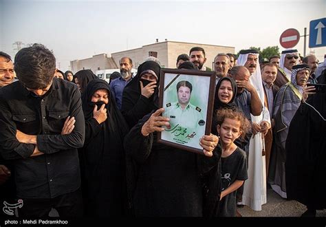 آیین وداع با پیکر شهید سروان محمد قنبری در اهواز عکس استانها تسنیم