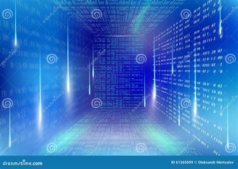 Binary Code Background Abstract Illustration Object Gradient Stock Vector Illustration Of