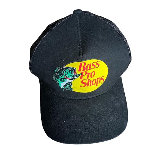 Bass Pro Shops Classic Black Hat Depop