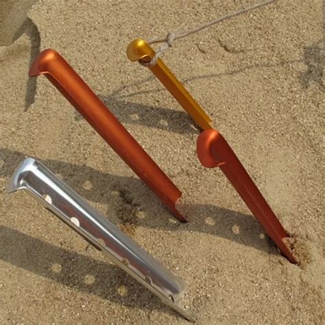 Outdoor Camping Equipment 23CM Aluminum U Shaped Nail Tent Stakes Snow