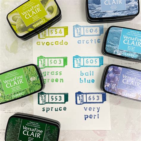 Best 13 2024 New Colours Tsukineko Versafine Clair Ink Pads 12