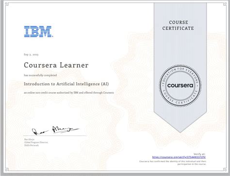 Nishant Rana On Linkedin Ai Coursera Certification Aiinnovation Lifelonglearning Aiforgood