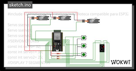 Motores Y Display Leccion Wokwi Esp32 Stm32 Arduino Simulator