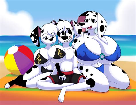 Rule 34 101 Dalmatian Street 101 Dalmatians Anthro Ball Beach Beach