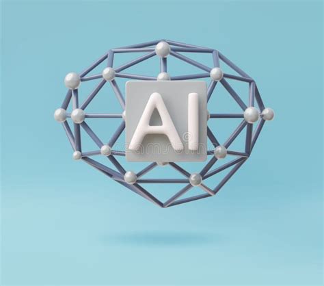 Artificial Intelligence Or Neural Network 3d Vector Illustration