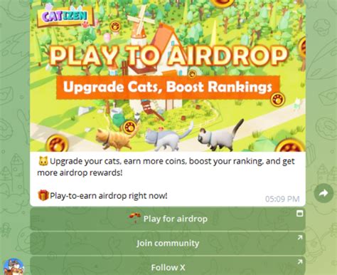 Catizen Launches Play To Airdrop Campaign On Telegram BitPinas
