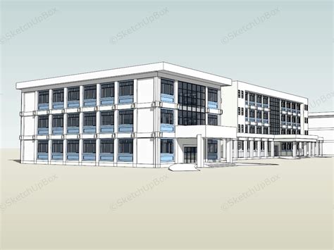 Adult Outpatient Pavilion Sketchup 3d Model Skp File Download