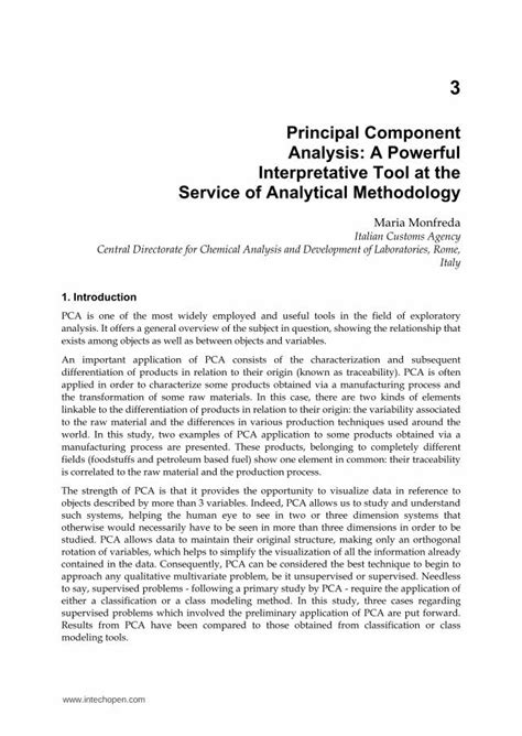 Pdf Principal Component Analysis A Powerful Interpretative Pdfs 30434