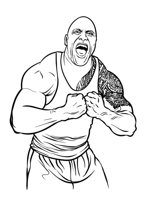 Wwe Coloring Pages To Print Free Printable Coloring Pages
