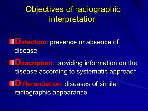 Principles Of Radiographic Interpretation Ppsx Dental Health