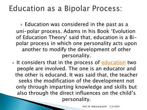 educational process bipolar and triangular pptx