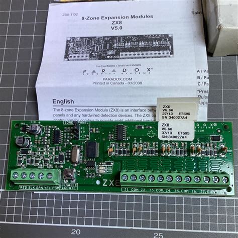 Paradox Zx8 8 Zone Expansion Module Mining And Industrial Surplus