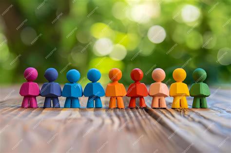 Premium Photo Promoting Fairness And Inclusion Stylized People Representing Diversity And