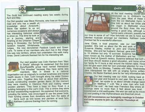 Ainsworth Methodist Church Wesley Guild Church Events Wesley Guilds