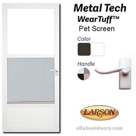Larson Classic View Metal Tech Reversa Screen Storm Door