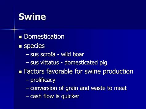 Ppt Swine Introduction And Breeds Powerpoint Presentation Free