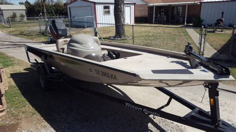 2003 17 Triton Aluminum Bass Boat Wichita Falls Tx Boats For