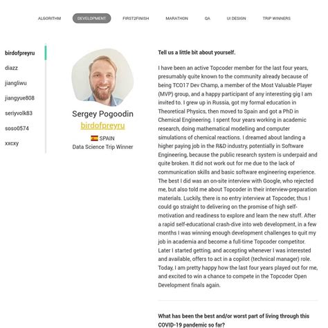 Sergey Pogodin On Linkedin Tco Tco20 Topcoderopen Topcoder