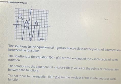 [answered] consider the graph of f x and g x a k the solutions to the