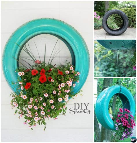 DIY Recycled Tire Planter Ideas For Your Garden