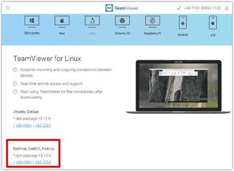 how to install teamviewer on centos 8 linuxways