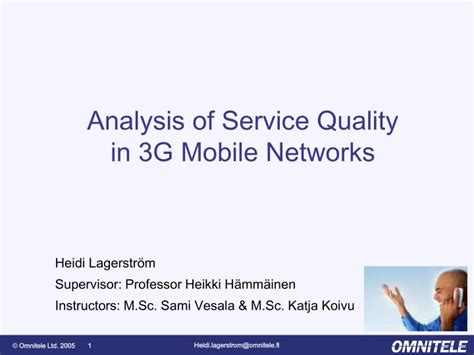 PPT Analysis Of Service Quality In G Mobile Networks PowerPoint Presentation ID