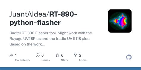 Github Juantaldeart 890 Python Flasher Radtel Rt 890 Flasher Tool Might Work With The