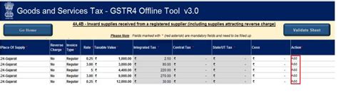 Gstr 4 Return Filing Offline Utility Gst Portal Indiafilings