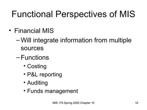Management Information System Basic Information Ppt