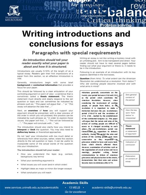 Writing Introductions And Conclusions For Essays Update 051112 Pdf
