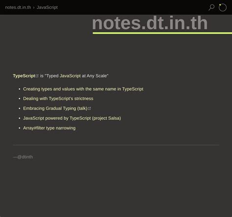 Typescript Th