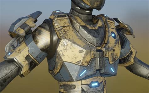 Shader Work On Some Wip Sci Fi Armour R3dmodeling