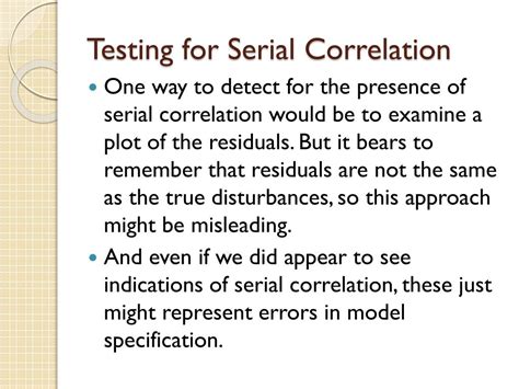 ppt serial correlation powerpoint presentation free download id