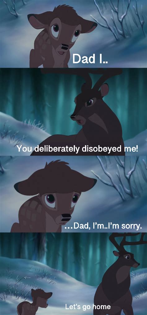 Bambi Deliberately Disobeyed His Father By Dracoawesomeness On Deviantart