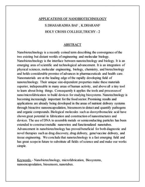 Applications Of Nanobiotechnology Pdf