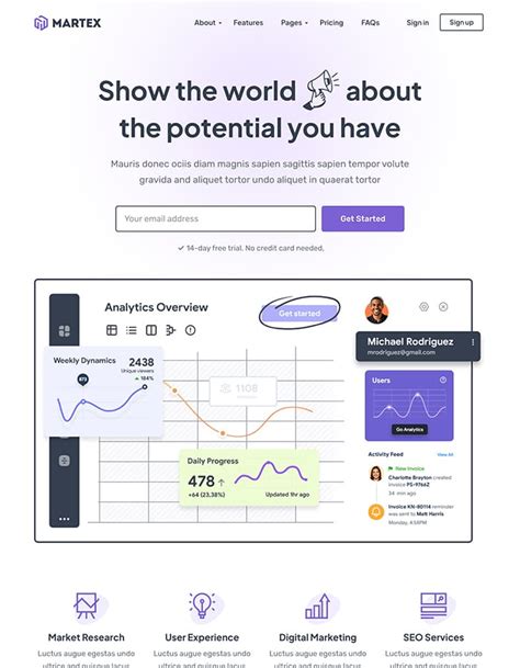 Martex Software App Saas And Startup Landing Pages Pack