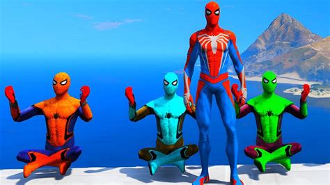 Gta 5 Epic Ragdolls Red Spiderman Vs Red Minion Vs Green Minion Euphoria Physics And Funny Fails