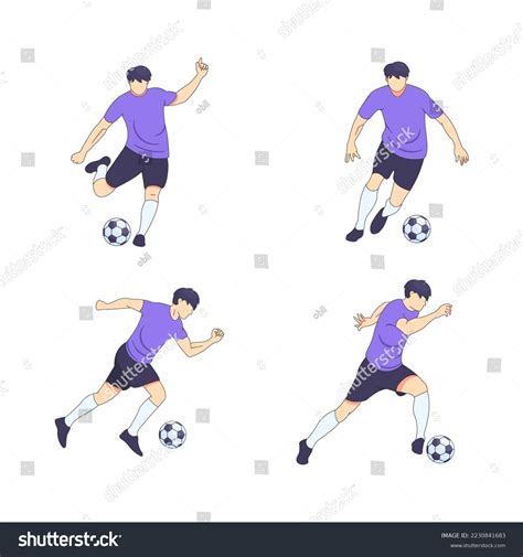 Soccer Player Movement Variant Simple Stock Stock Vector Royalty Free 2230841683 Shutterstock