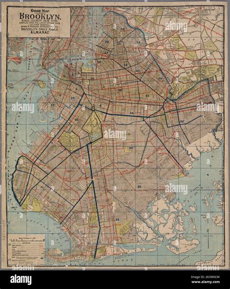 Guide Map Of Brooklyn Kings County N Y … For Brooklyn Daily Eagle