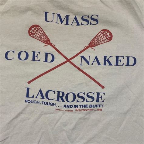 Vintage 1985 Riefers UMASS Coed Naked Lacrosse Depop