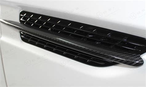 Carbon Fiber Mercedes Benz SLK R Lateral Grill Chrome Frame Koshi Group L L C