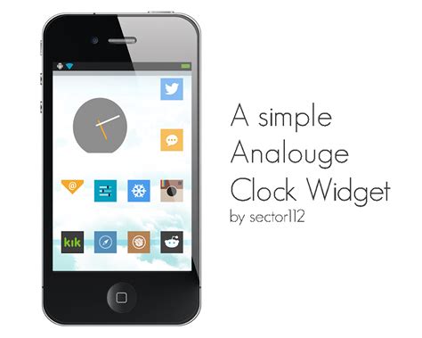A Simple Analogue Clock Widget Riosthemes